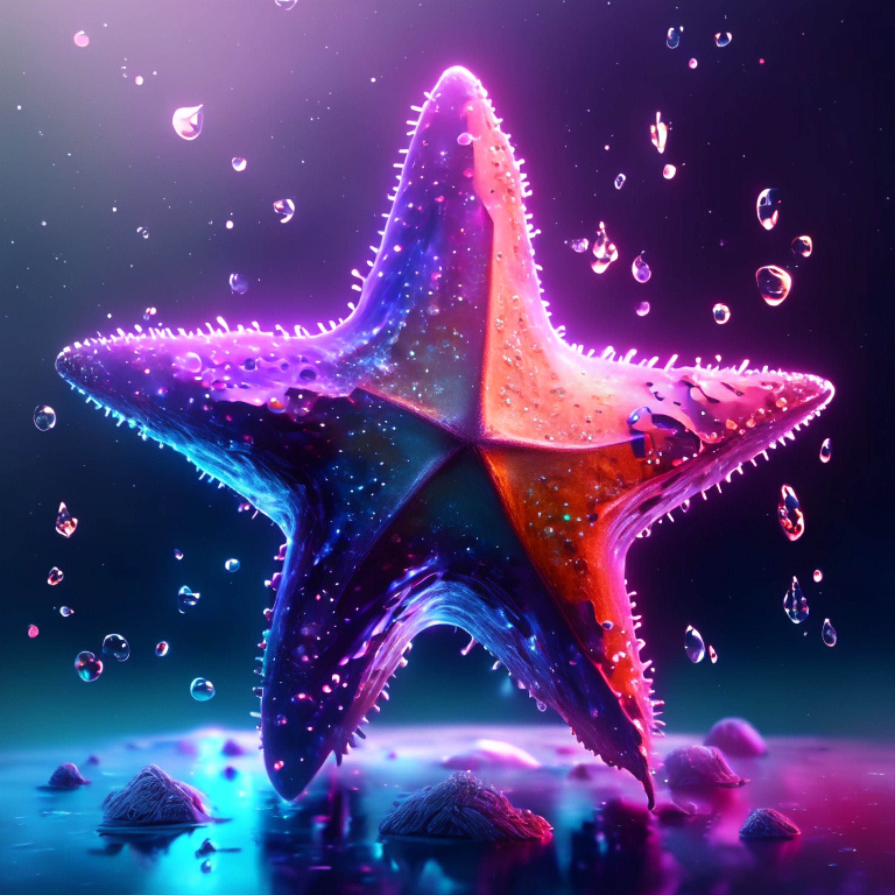 Starfish Clipart | 300dpi High Resolution | PNG Graphics | Instant ...