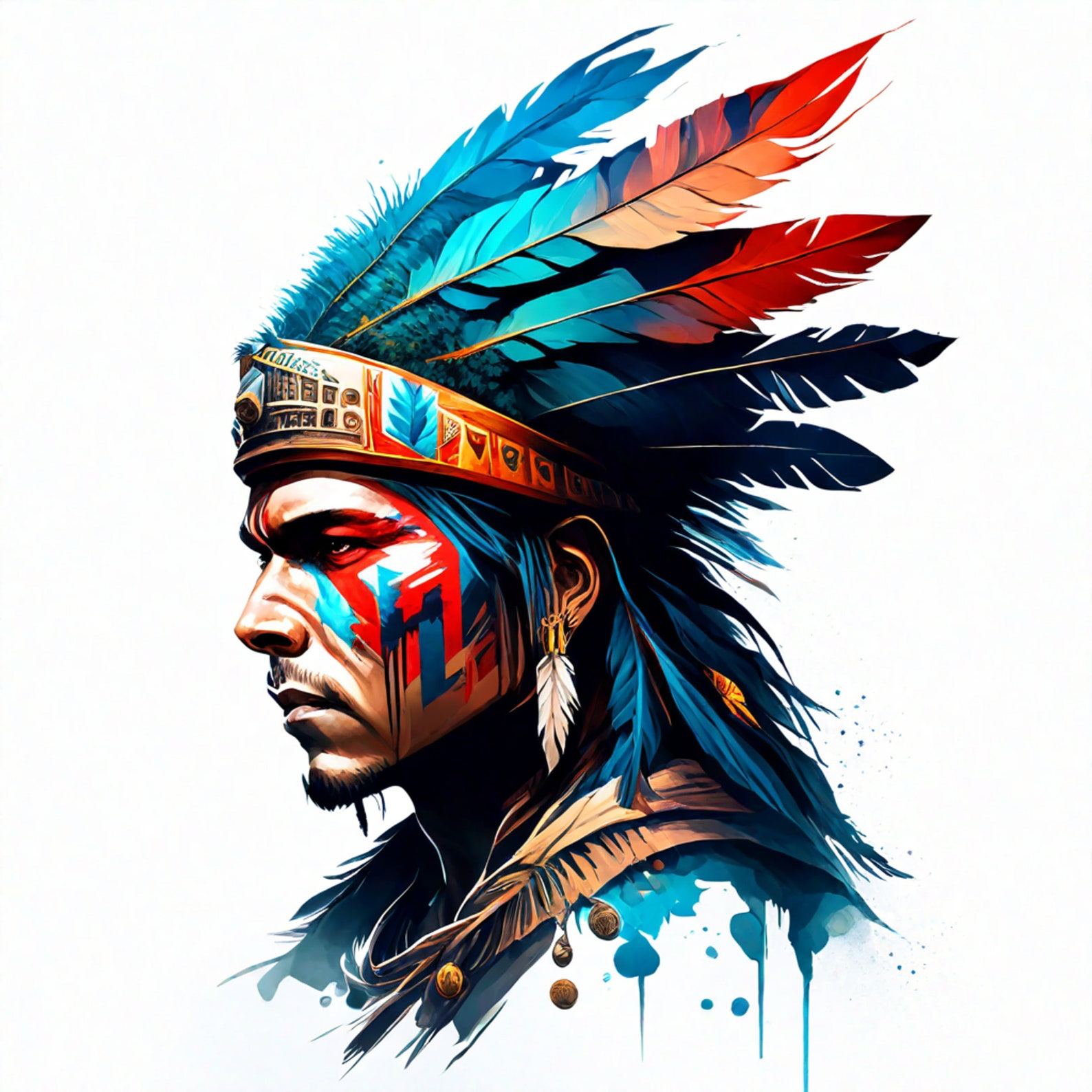 Native American Clipart 300dpi High Resolution PNG Graphics Instant ...