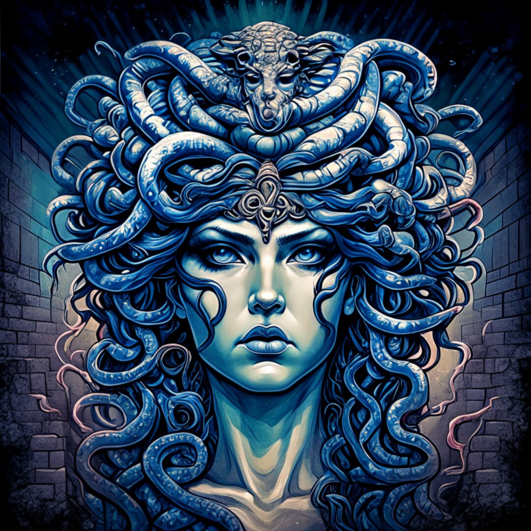 Medusa Clipart: High-resolution PNG Graphics (commercial Use) - Etsy