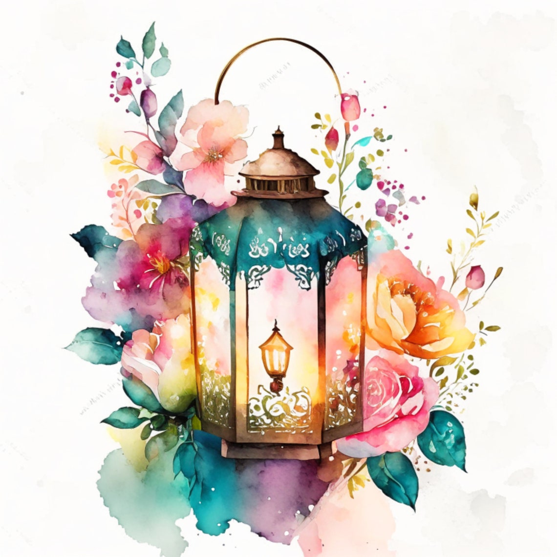 Cute Lantern Clipart 300dpi High Resolution PNG Graphics Instant ...