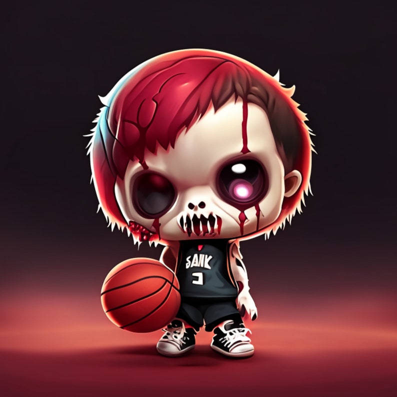 Basketball Zombie Clipart | PNG Graphics, Commercial Use (instant ...
