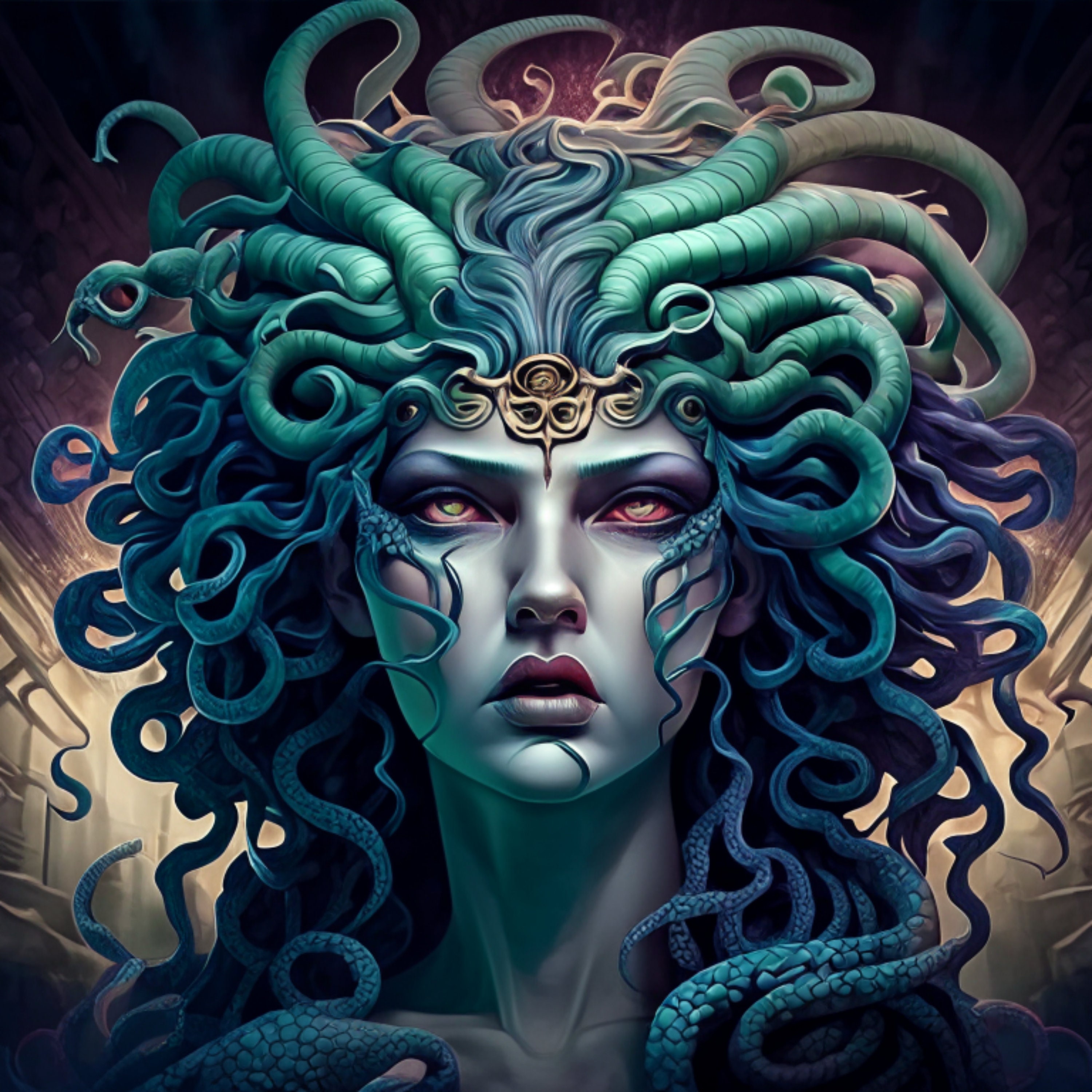 Medusa Clipart 300dpi High Resolution PNG Graphics Instant Download for ...
