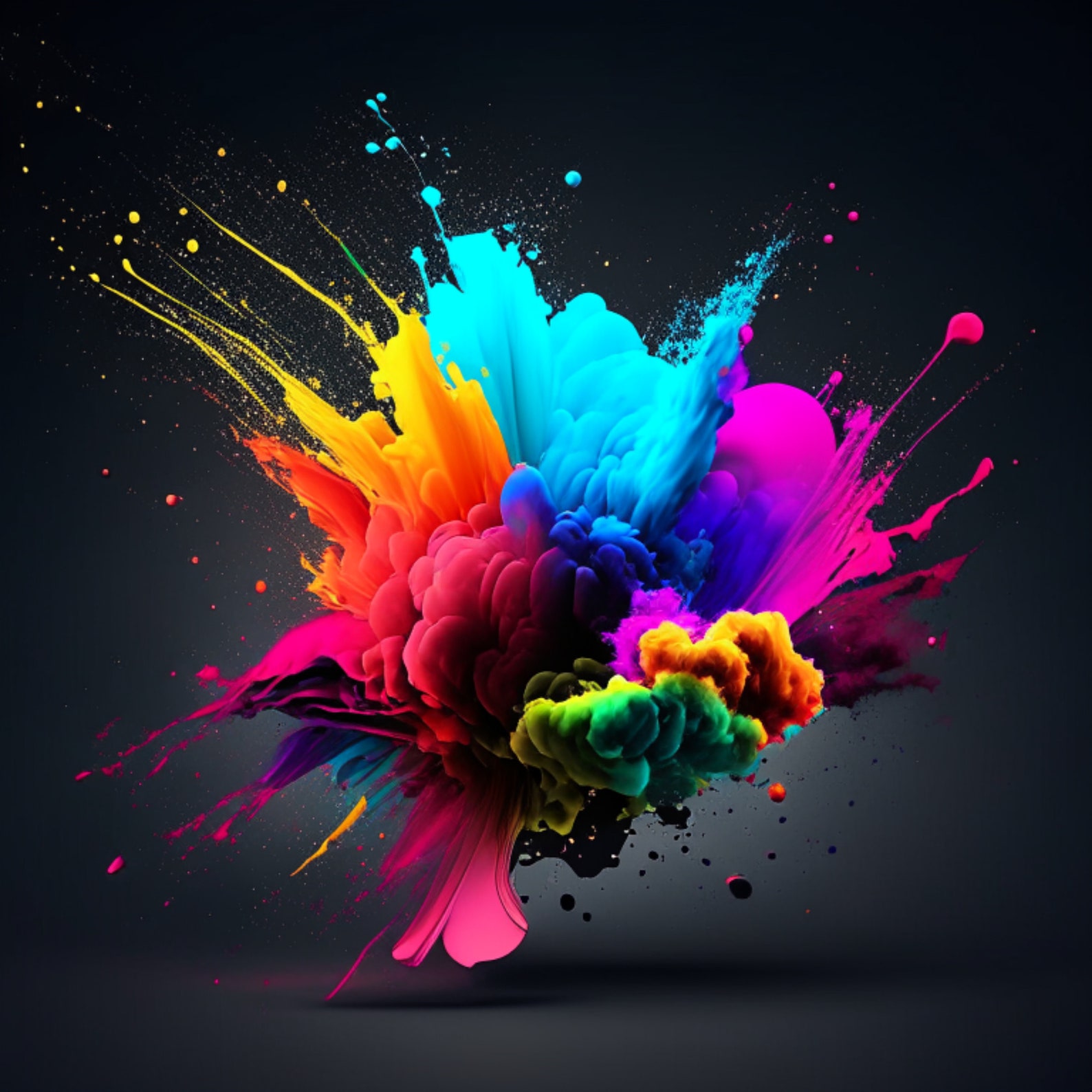 Color Splash Effect Clipart | 300dpi | PNG Graphics | Instant Download ...