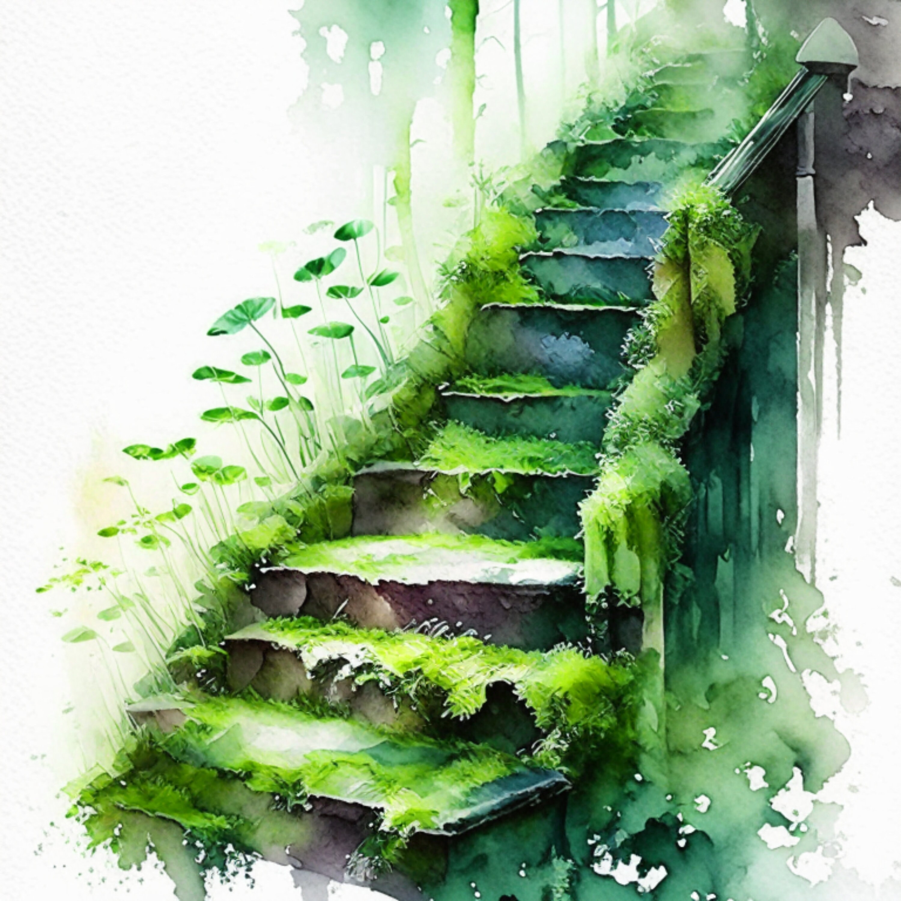 Mossy Stairs Clipart 300dpi High Resolution PNG Graphics - Etsy
