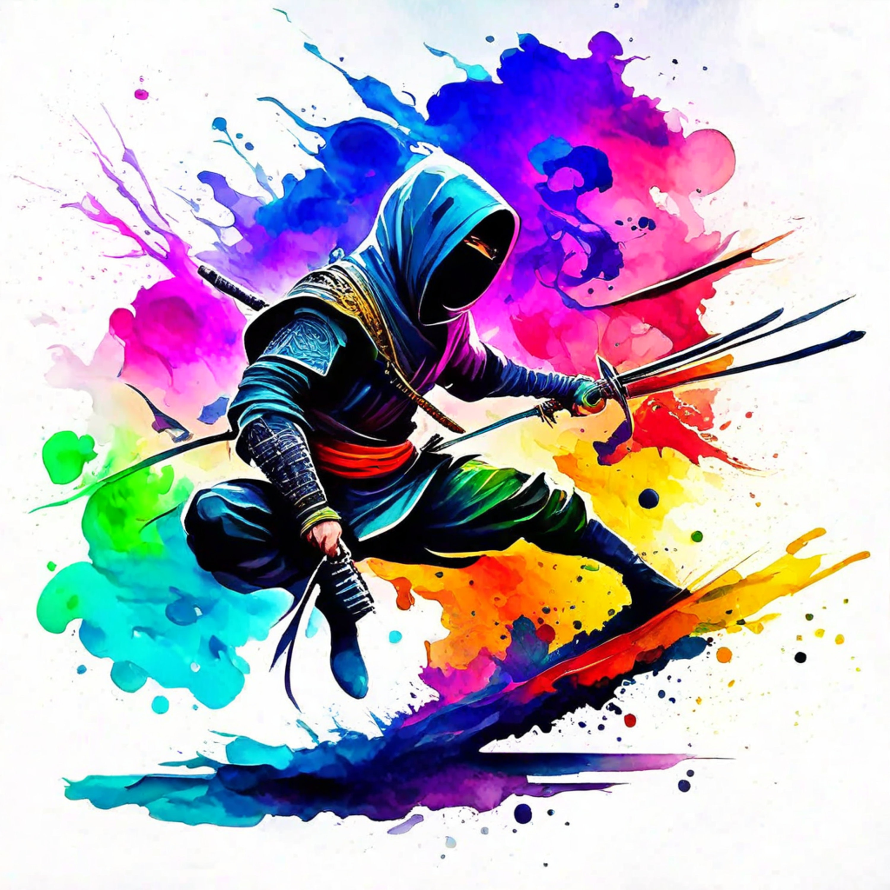 Ninja Clipart | 300dpi High Resolution | PNG Graphics | Instant ...