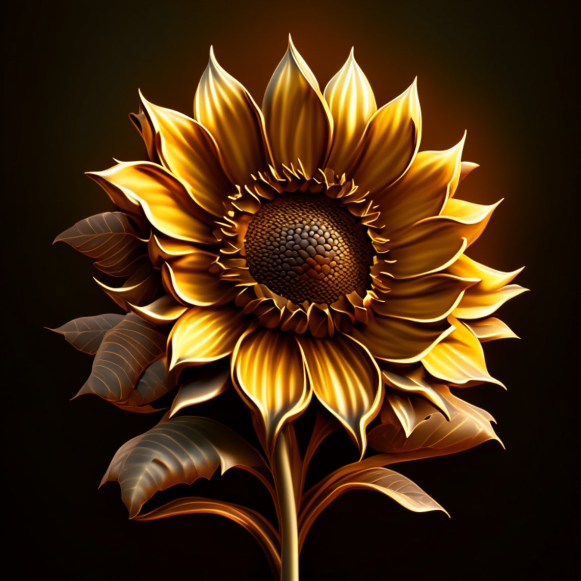 Sunflower Clipart 300dpi High Resolution PNG Graphics Instant Download ...