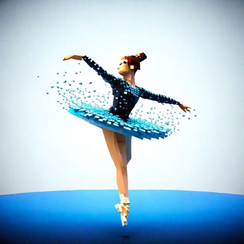 Pixel Art Ballerina Clipart | 300dpi High Resolution | PNG Graphics ...