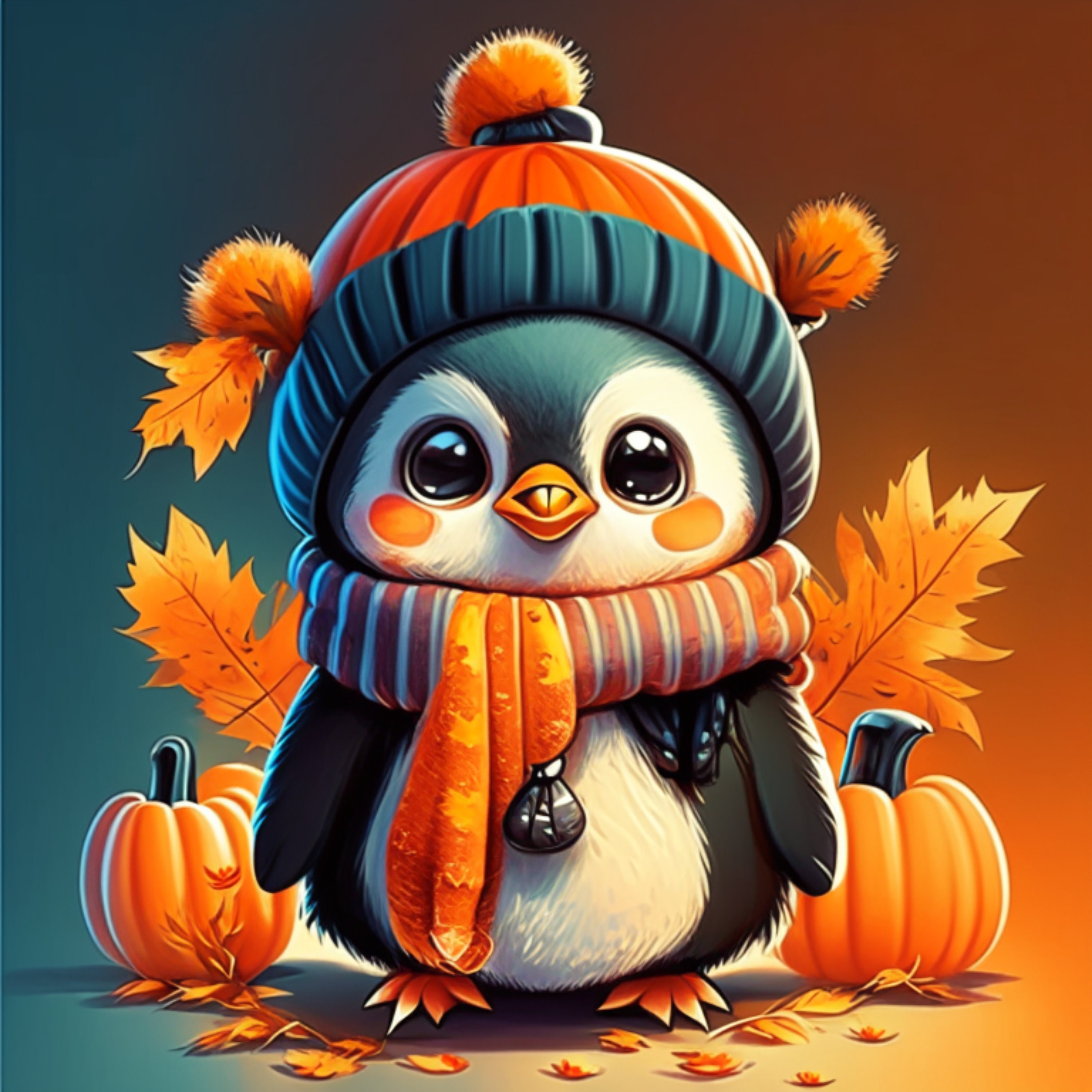 Halloween Penguin Clipart 300dpi High Resolution PNG - Etsy