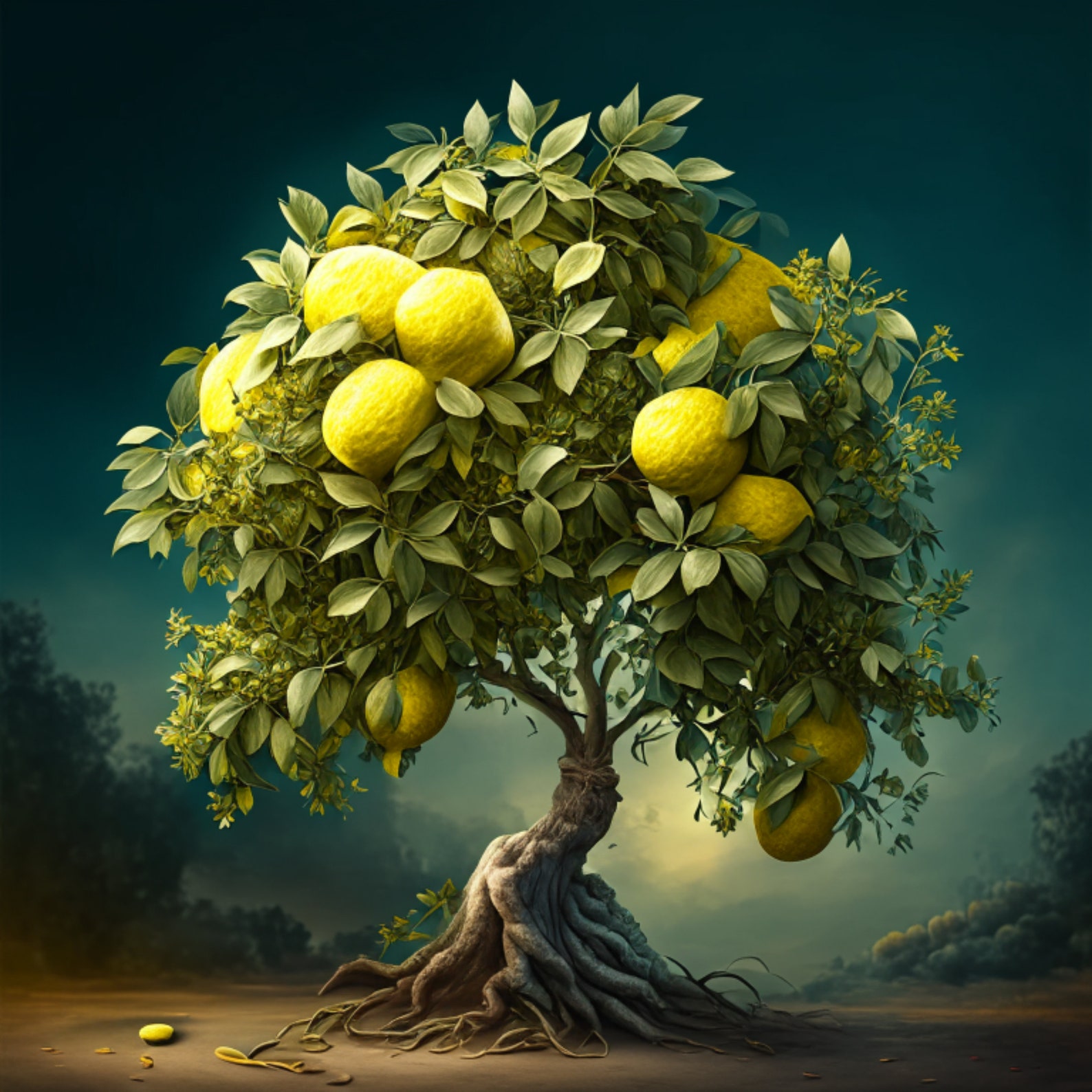 Lemon Tree Clipart | 300dpi High Resolution | PNG Graphics | Instant ...