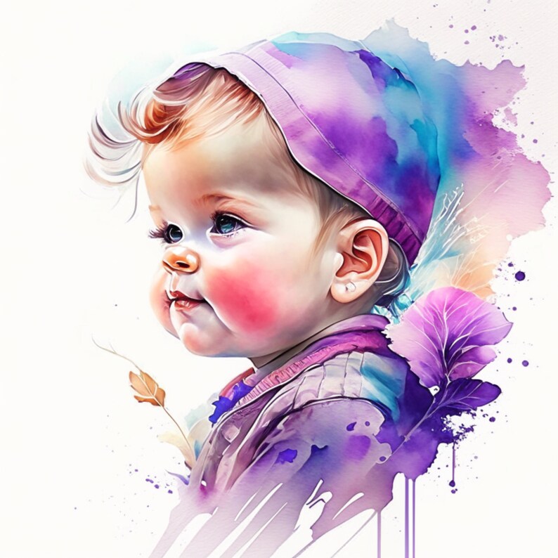 Cute Baby Clipart | 300dpi High Resolution | PNG Graphics | Instant ...