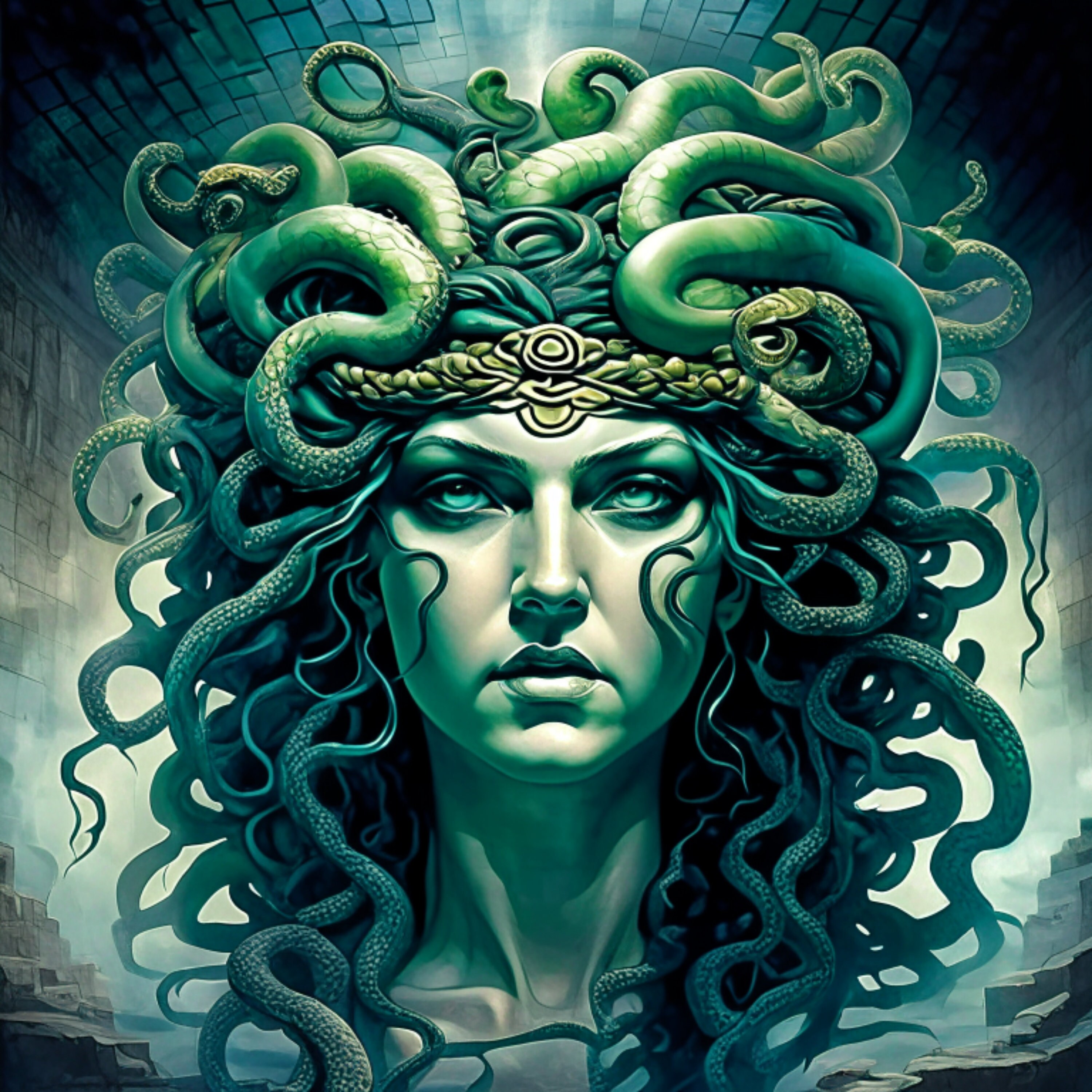 Medusa Clipart 300dpi High Resolution PNG Graphics Instant Download for ...