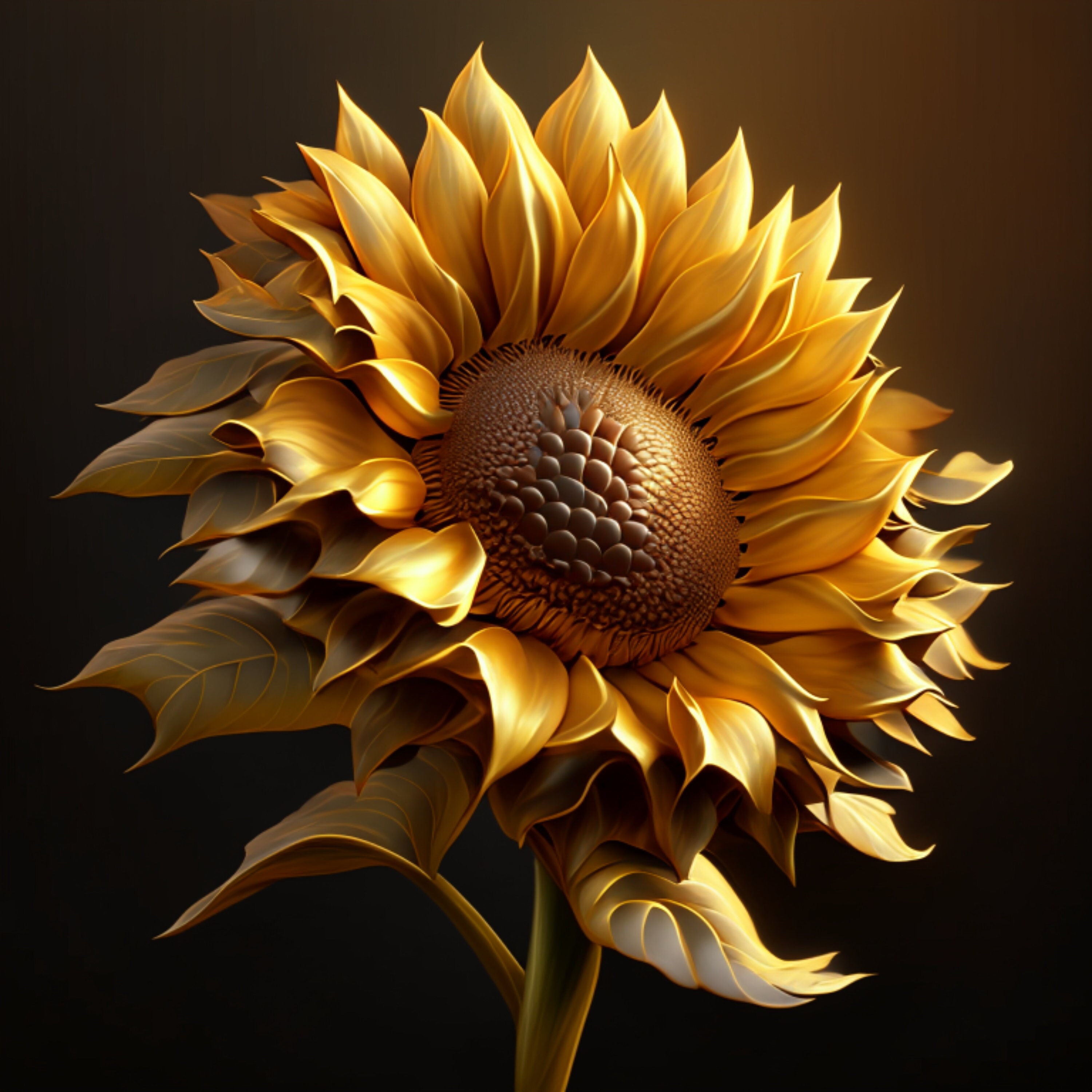 Sunflower Clipart 300dpi High Resolution PNG Graphics Instant Download ...