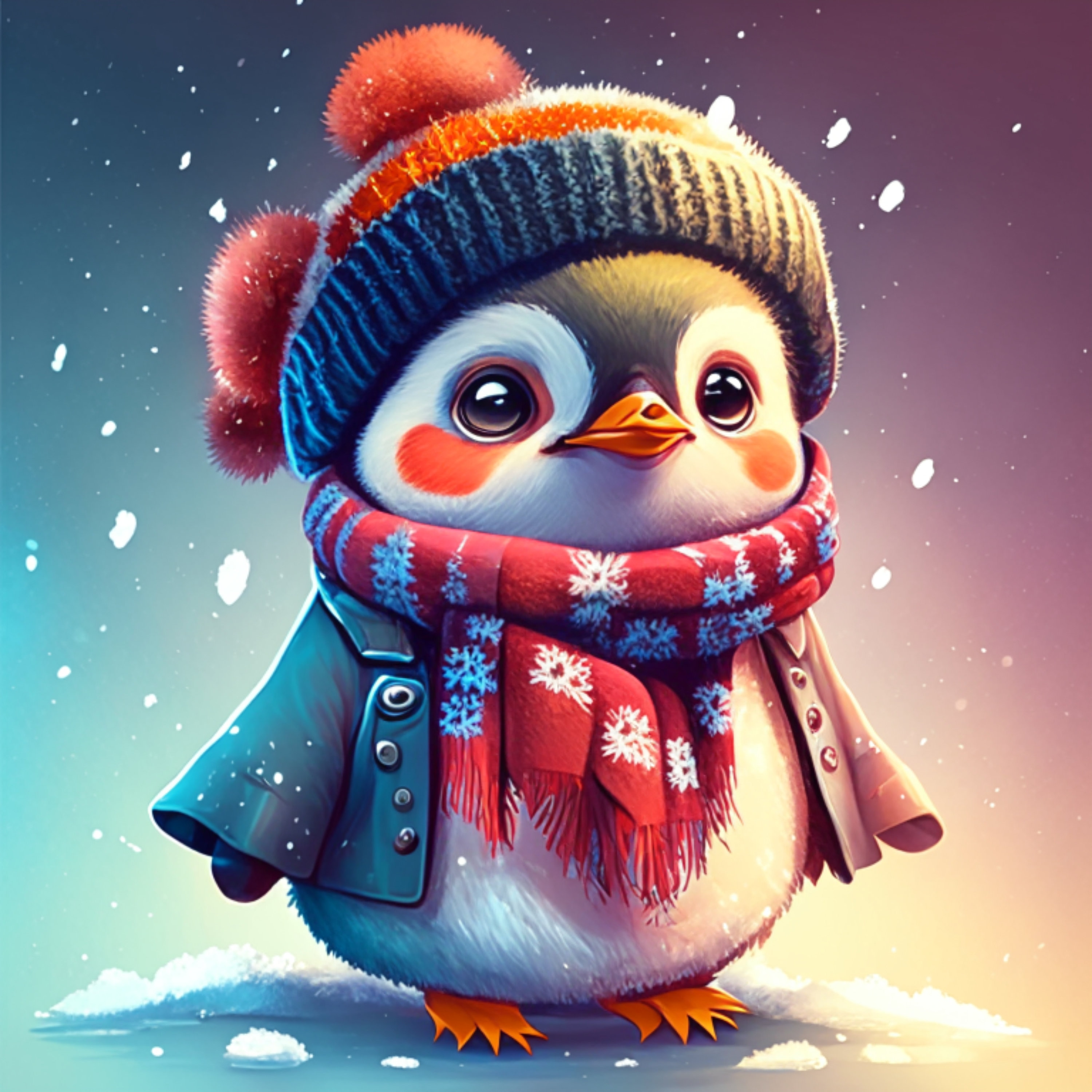 Penguin Clipart 300dpi High Resolution PNG Graphics Instant Download ...