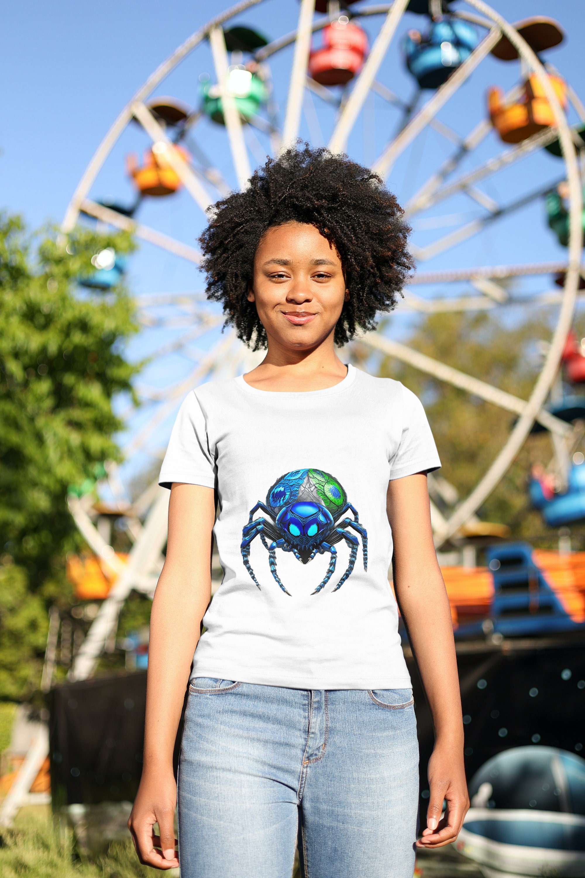 Blue Spider Clipart | 300dpi High Resolution | PNG Graphics | Instant ...