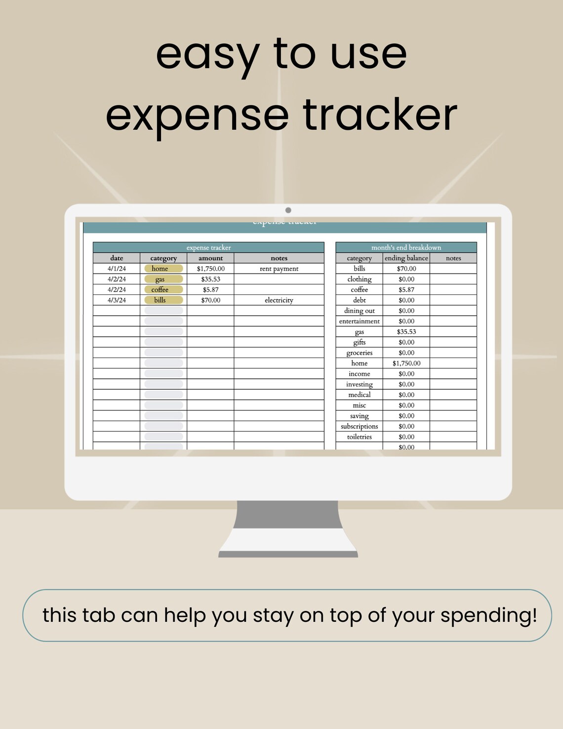 Simple Paycheck Budget Spreadsheet | Google Sheets Budgeting Template ...