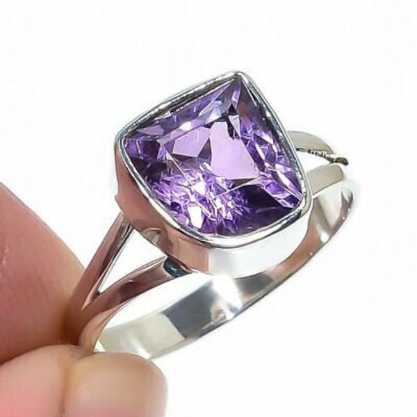 Purple Amethyst Ring - Etsy