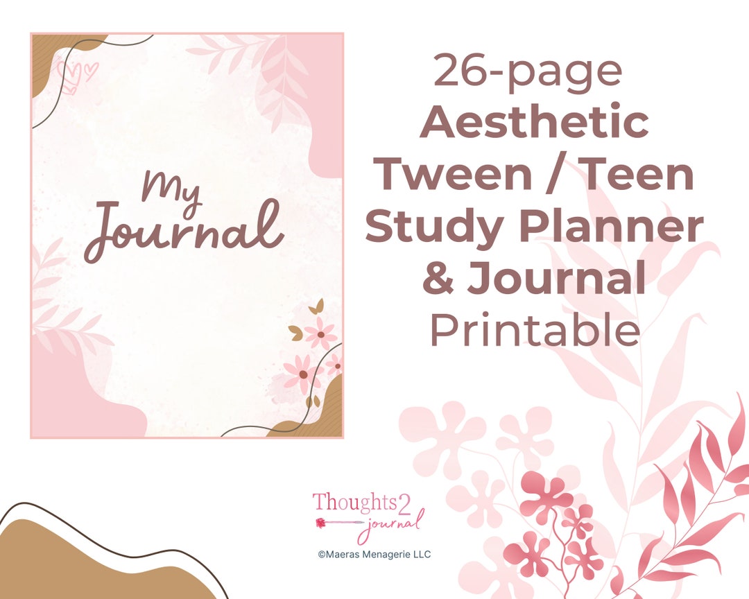 Teen Tween Student Planner and Journal Teen Journal Teen - Etsy
