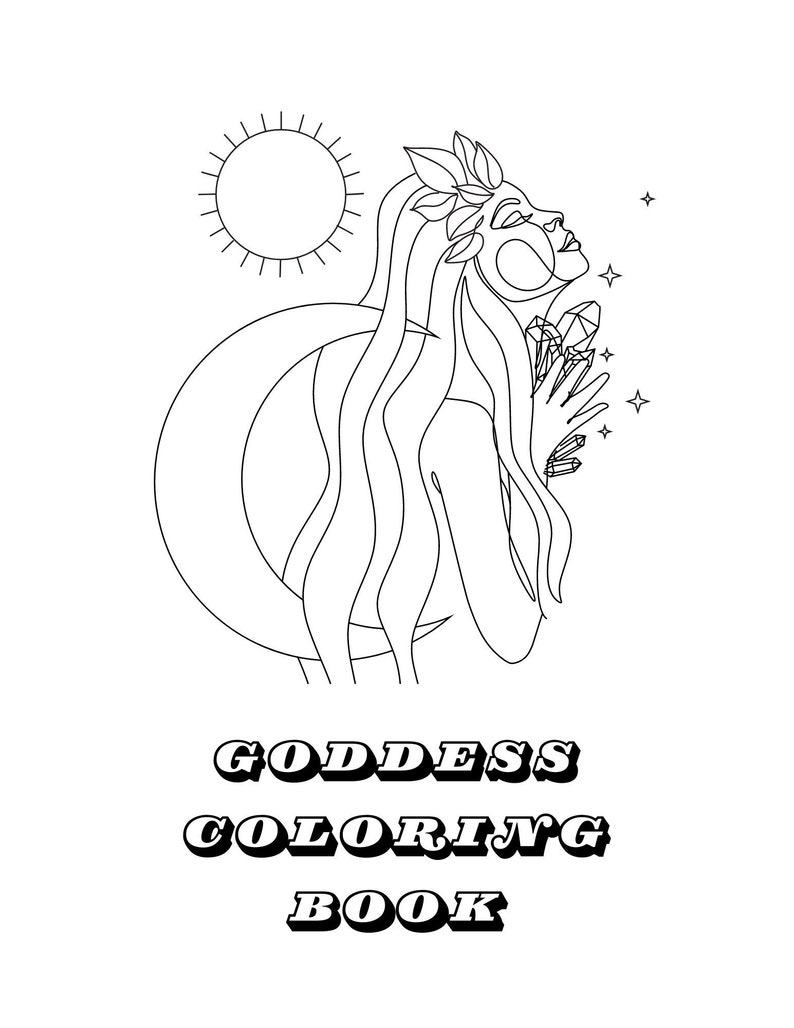 Goddess Coloring Book - Etsy