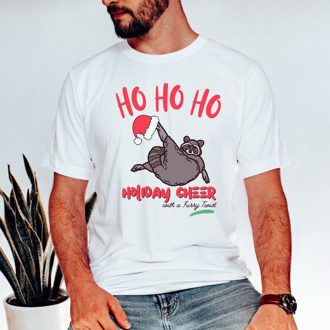 Funny Christmas Gifts for Him Raccoon Trash, Unhinged Christmas Shirts ...