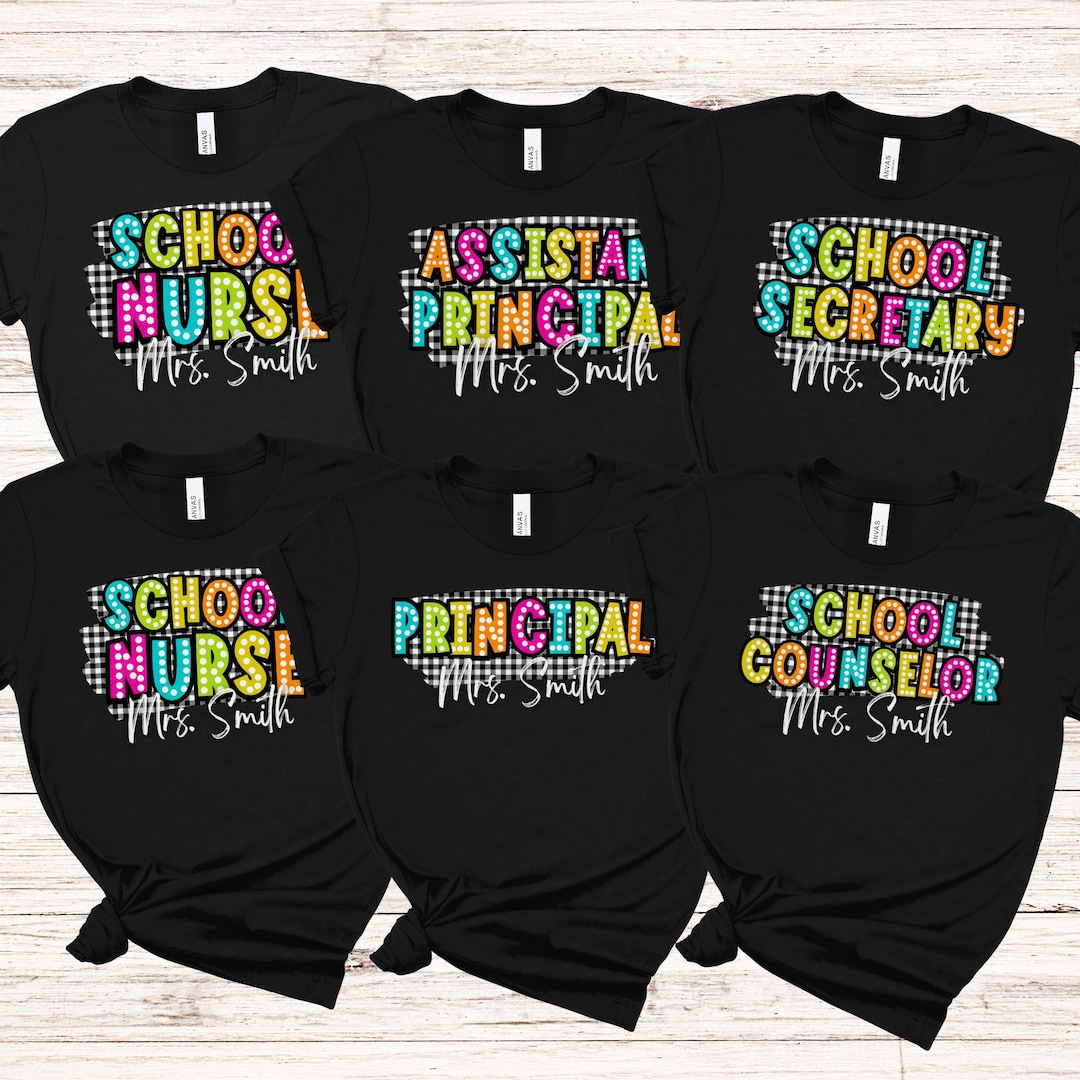 Personalized School Staff Shirts, Front Office Dream Team Shirts ...