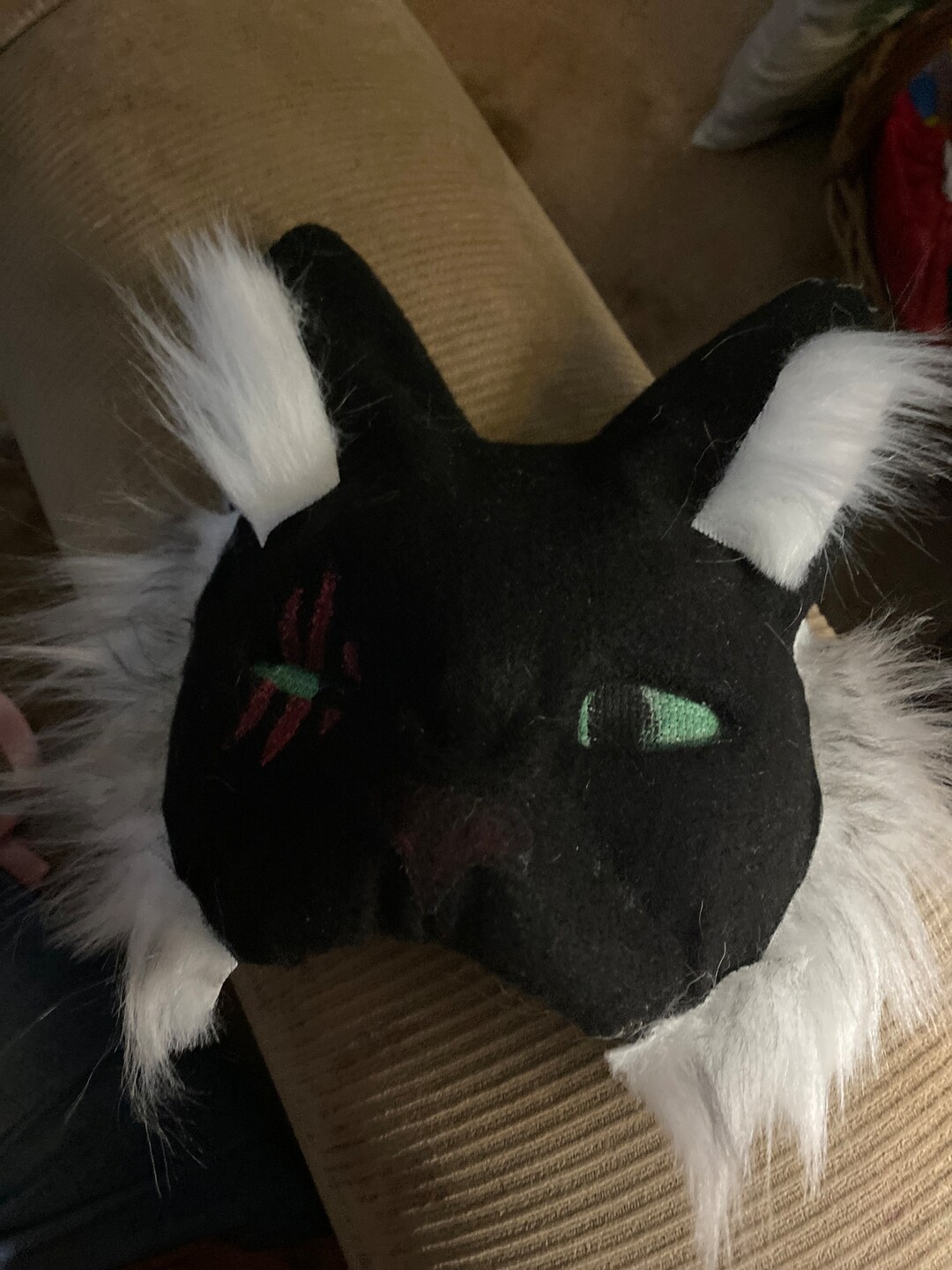 Black Therian Cat Mask - Etsy
