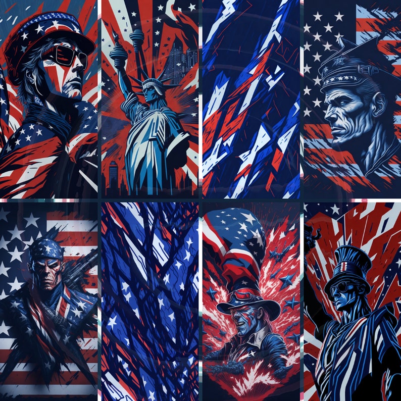 Printable Stars-and Usaflag Printables, Gift for Patriot Patriotism SVG ...