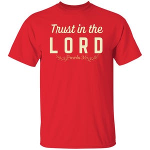 Trust in the Lord T-shirt, Bible Verse Christian Apparel - Etsy