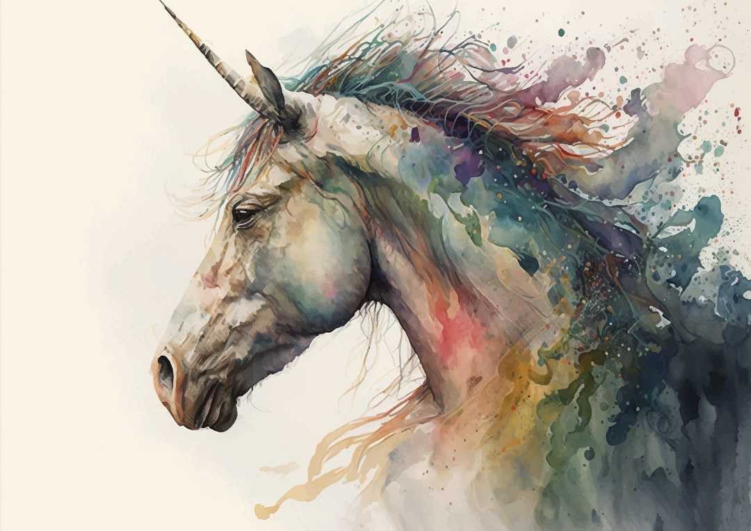 Rainbow Unicorn - A1 Size Large Decoupage Paper - Etsy