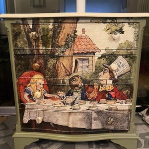 Alice in Wonderland A1 Size Large Decoupage Paper - Etsy