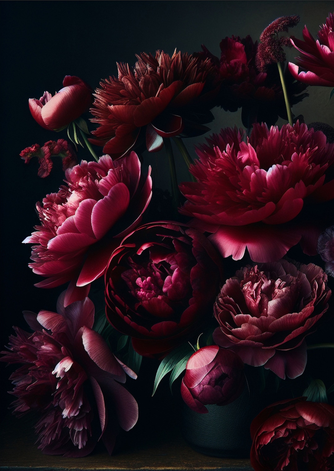 Crimson - A1 Size Large Decoupage Paper - Etsy