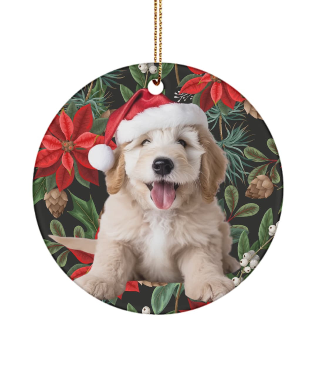 Goldendoodle Christmas Ornament, Hanging Ornaments for Christmas Tree ...