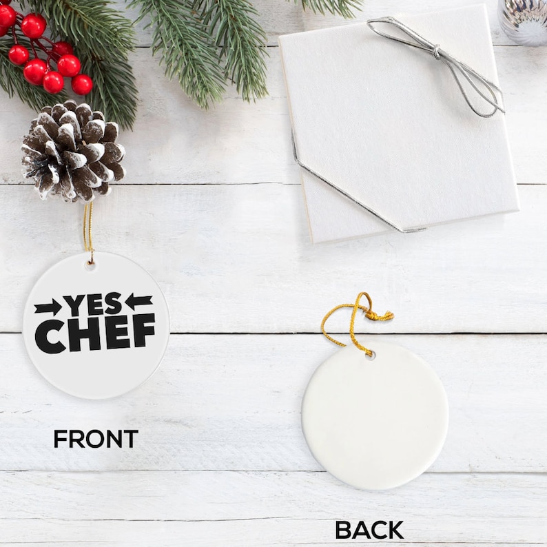 Yes Chef Christmas Ornament, Baker Xmas Ornament - Etsy UK