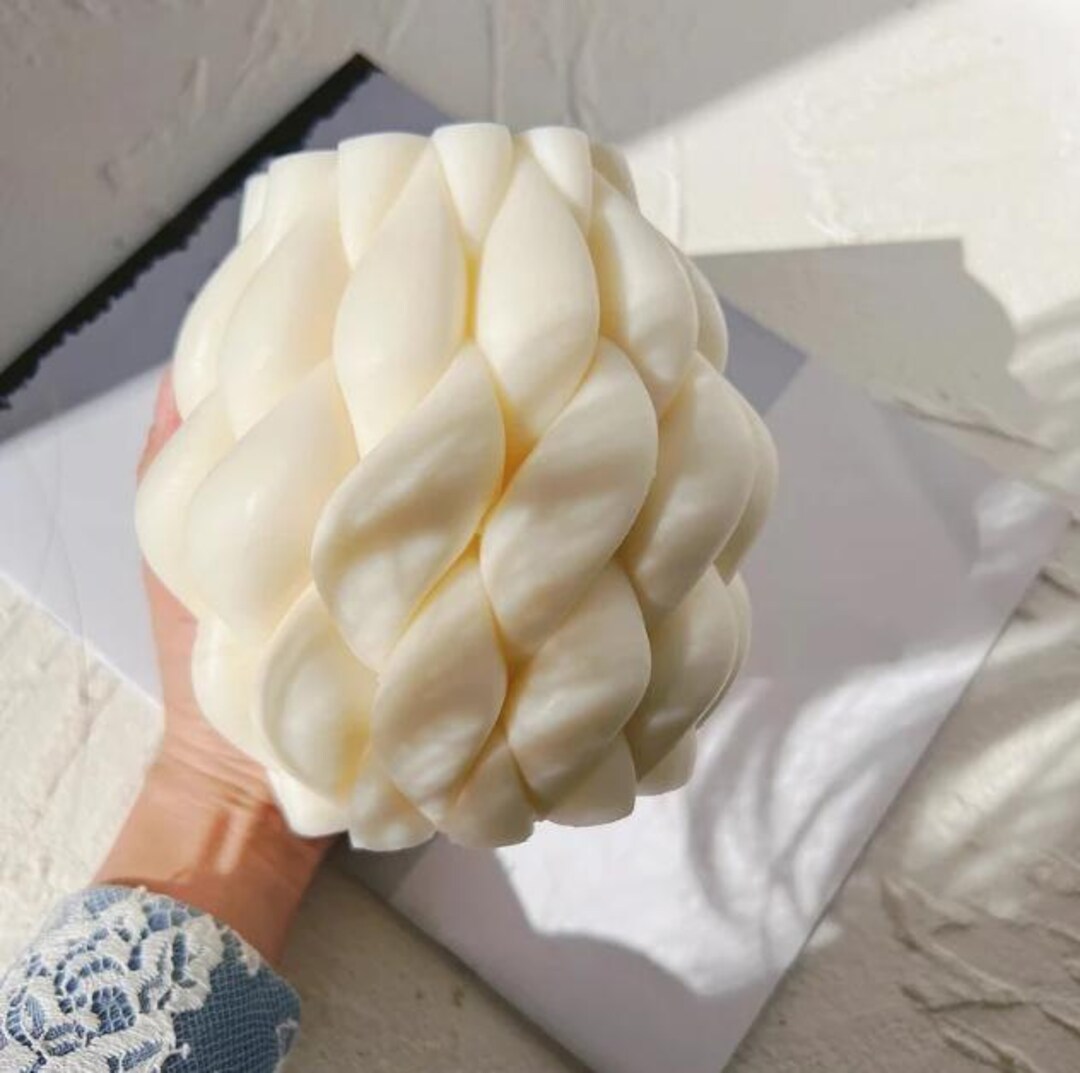 HUGE Geometric Twirl Raindrop Silicone Mould - Mold for Candle, Resin ...
