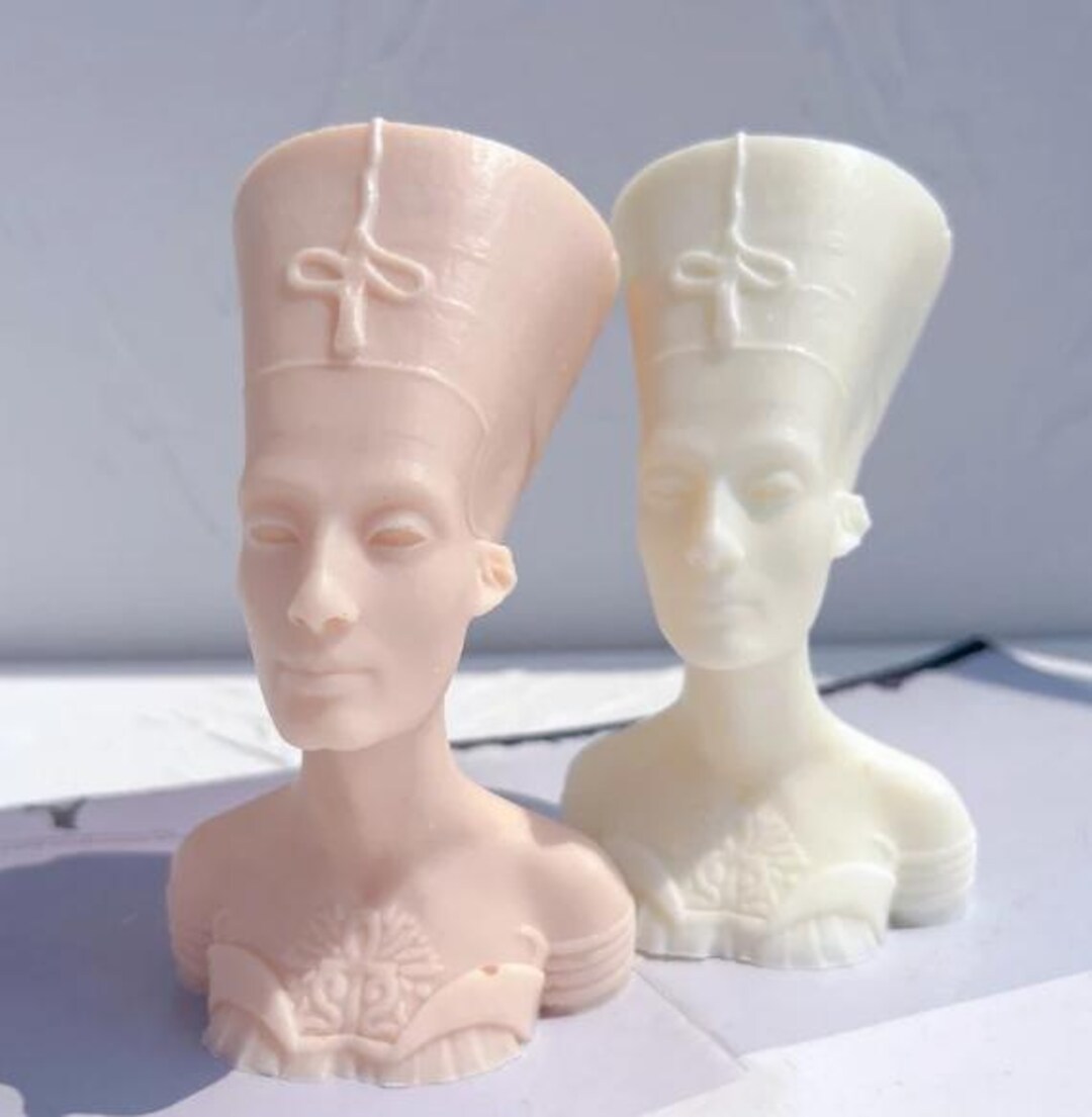 Large Nefertiti Egyptian Statue Silicone Mould - Mold for Candle, Resin ...