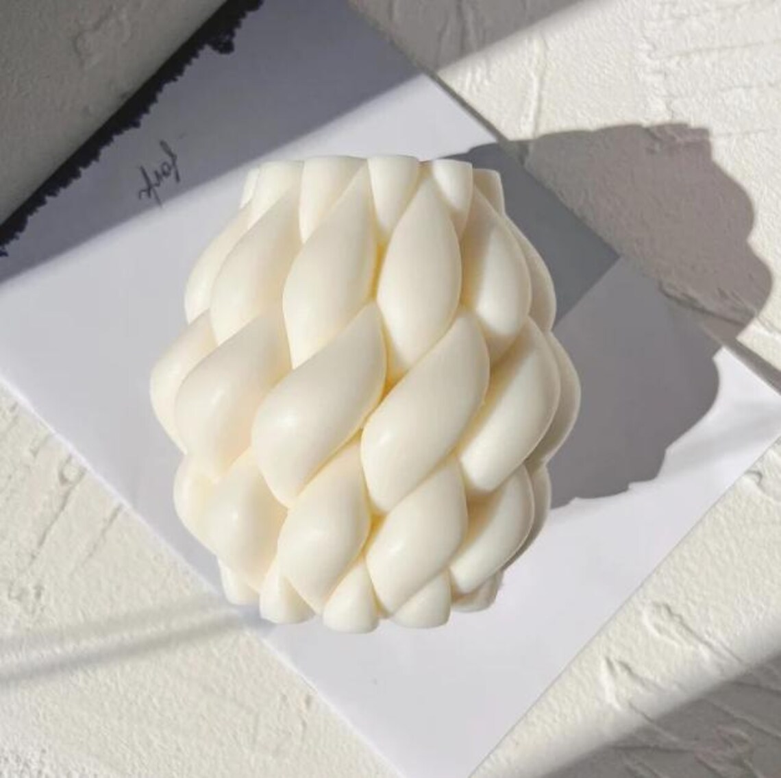 HUGE Geometric Twirl Raindrop Silicone Mould - Mold for Candle, Resin ...