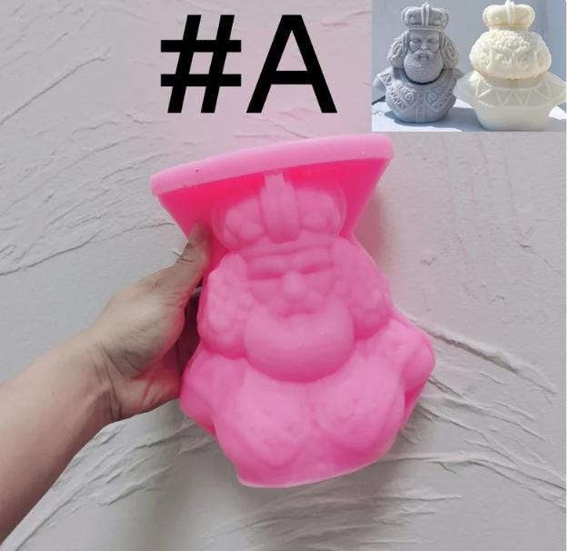 King Queen Silicone Mould - Mold for Candle, Resin, Cement, Jesmonite ...
