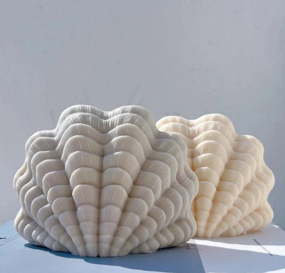 Ocean Shell Candle Mold, Modern Home Decorative Seashell Wax Mould ...