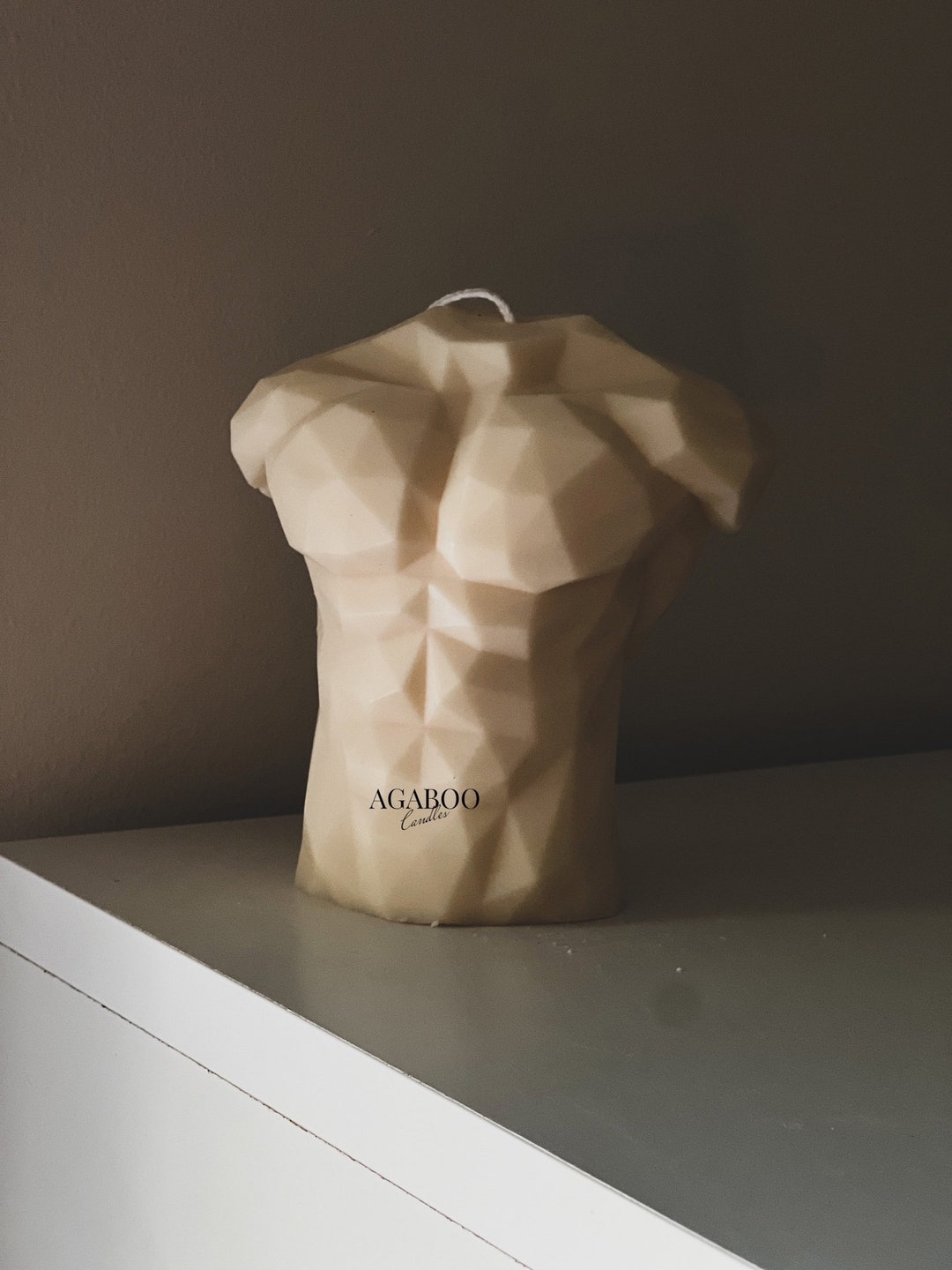 Huge Diamond Male Torso Silicone Mould - Mold for Candle, Resin, Cement ...