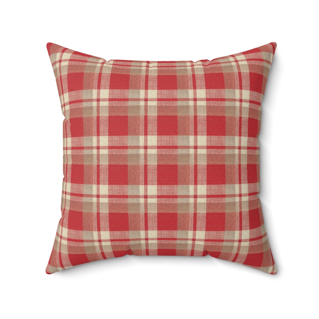 Anne Frank Plaid Diary Inspired Throw Pillow – Cozy, Vintage Design ...