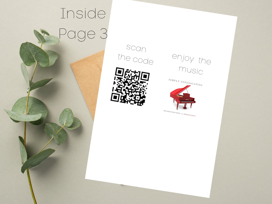 Get Well Soon, Piano Music ,greeting Card, Musical Card, Card With ...