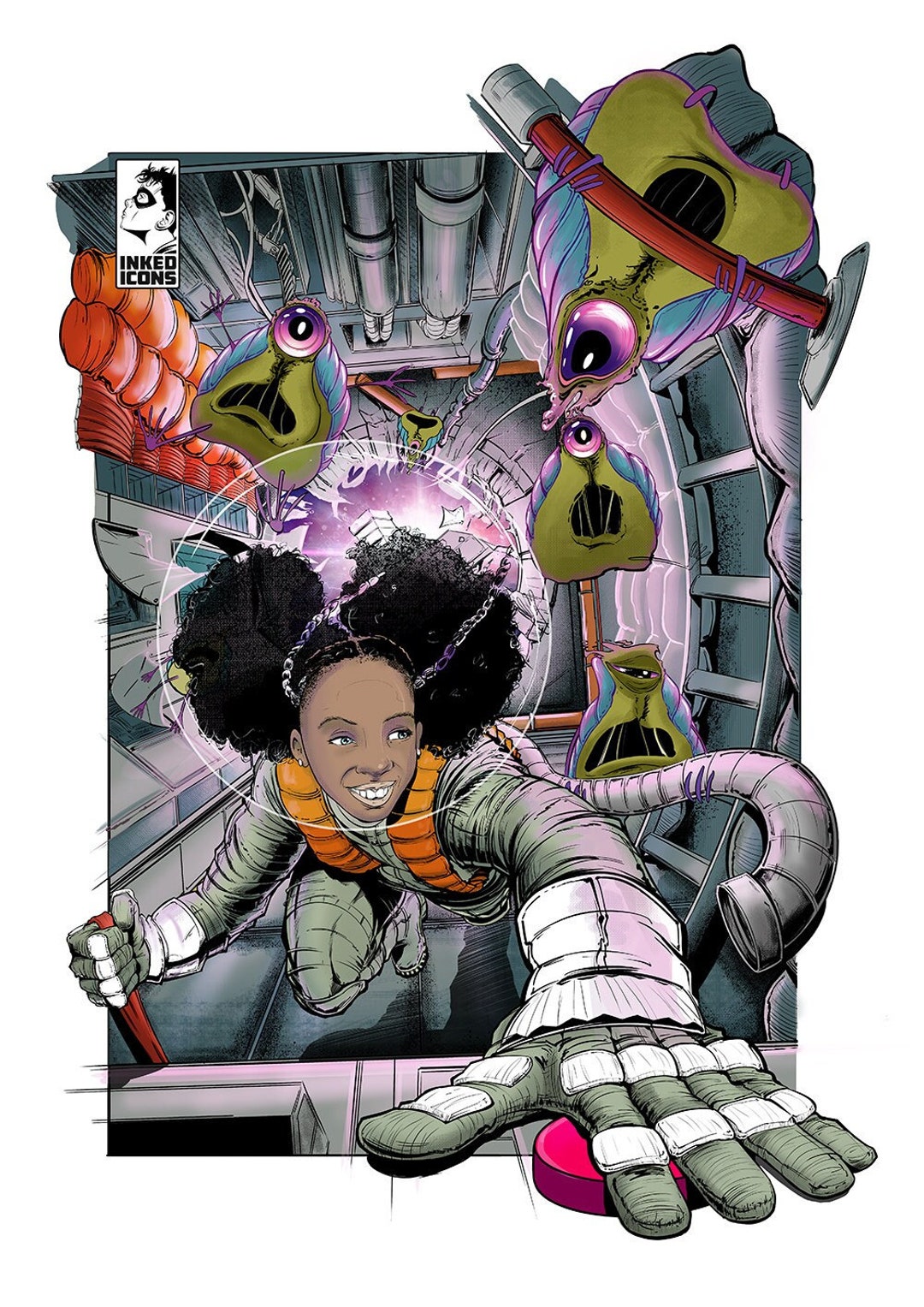 Custom Comic Art - Aliens Exit - Customised Faces - Etsy