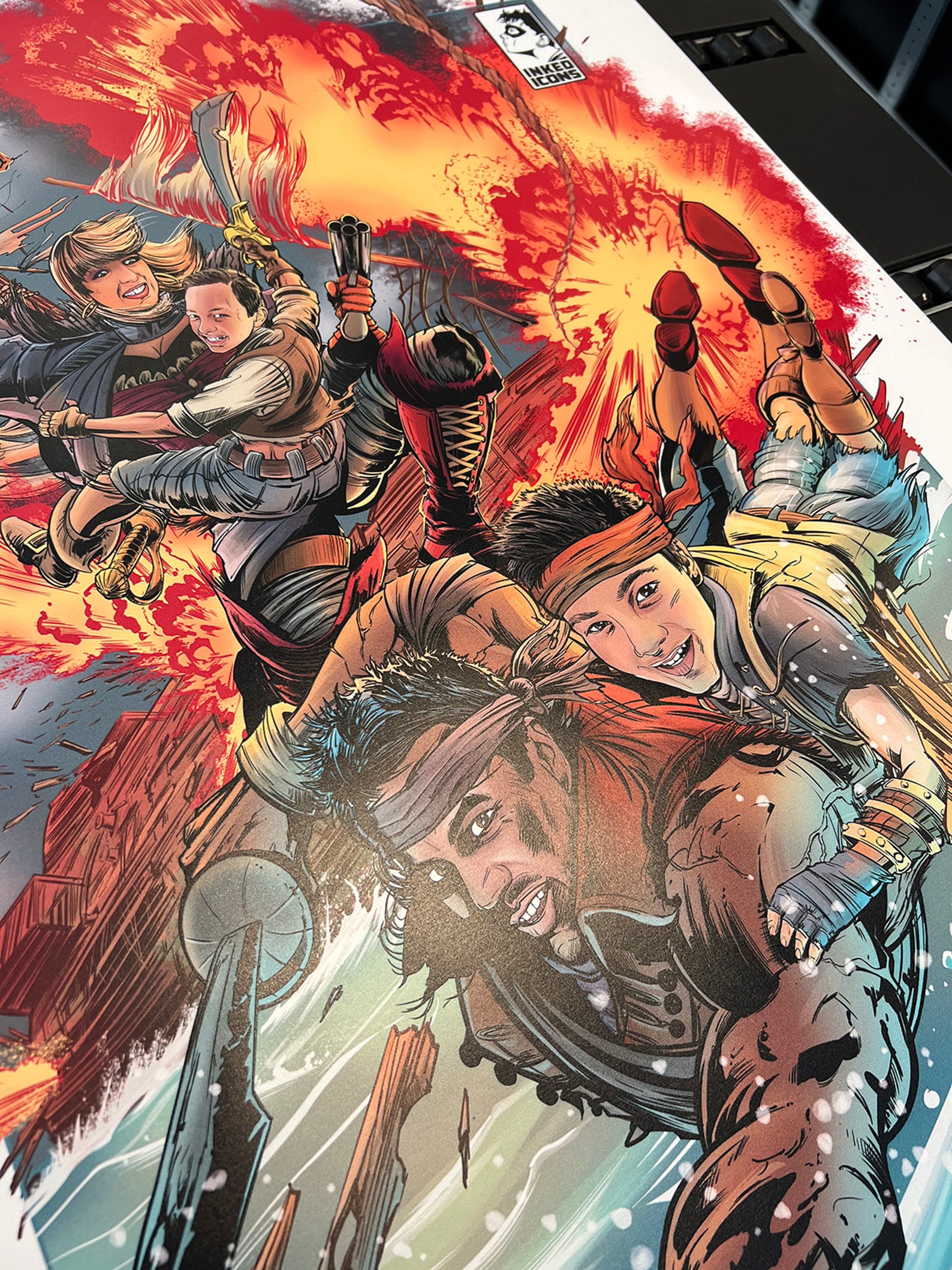 Custom Comic Art - Pirates - Customised Faces - Etsy