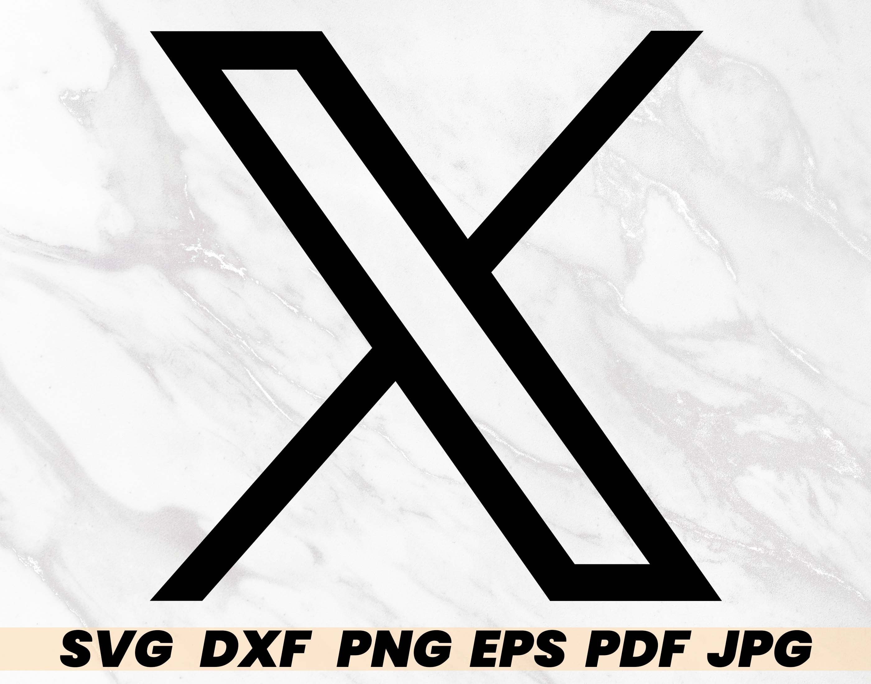 Twitter X SVG Cut File Instant Download Svg Png Dxf - Etsy