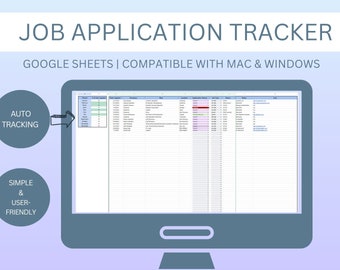 Job Application Tracker Google Sheets Job Planner Interview and Job ...
