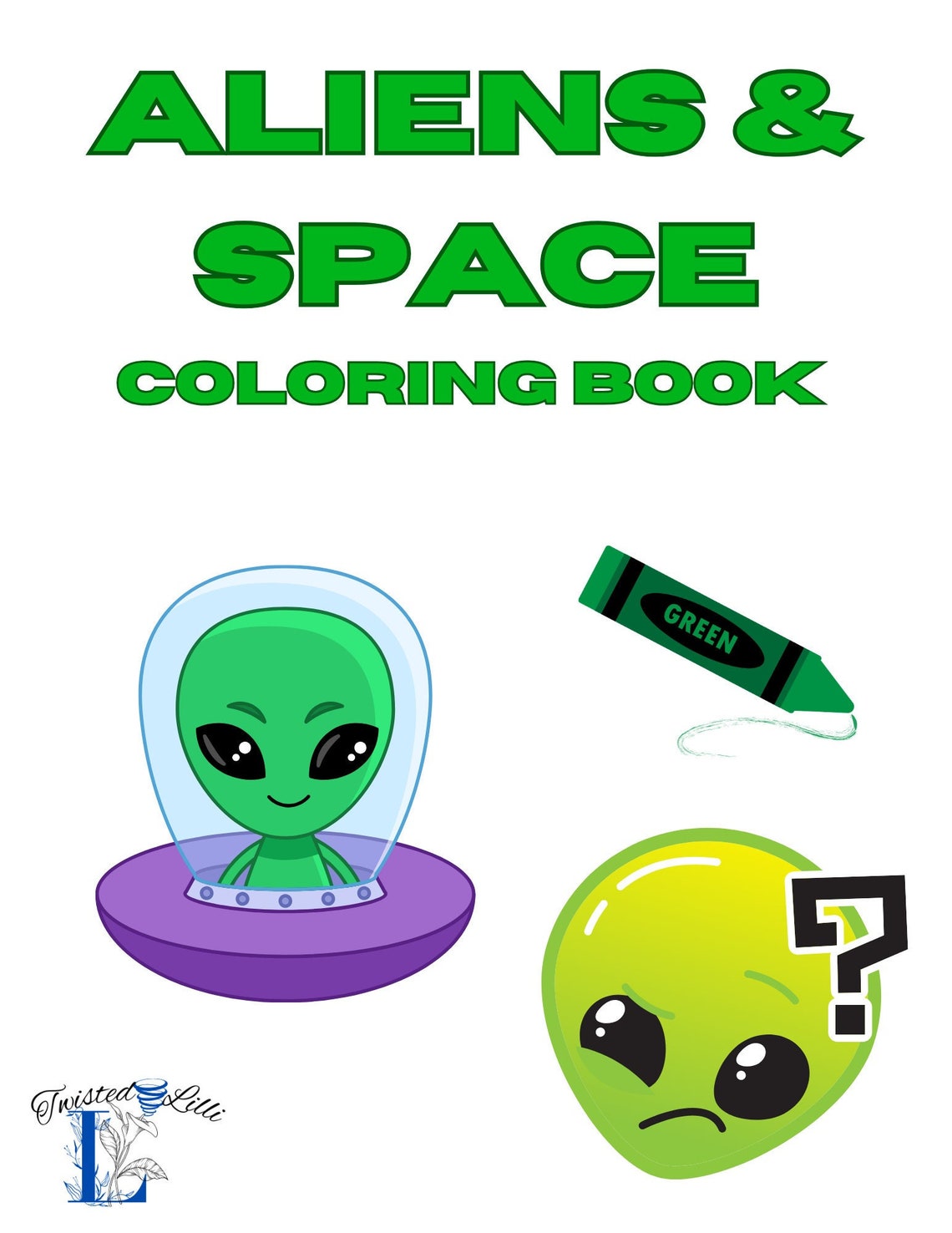 Aliens & Space Coloring Book - Etsy