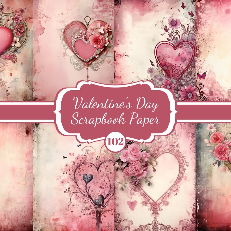 Valentine Scrapbook - Etsy