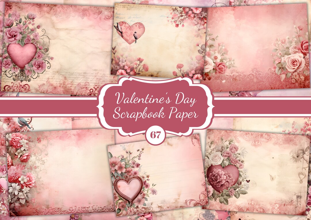 Valentine Scrapbook Paper Craft Supplies Valentine Printable Valentines ...
