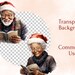 Merry Christmas Bookworm Black People Christmas Digital Clipart Bundle ...