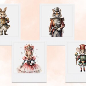 Nutcracker Watercolor Clipart Bundle for Scrapbook Digital Planner ...