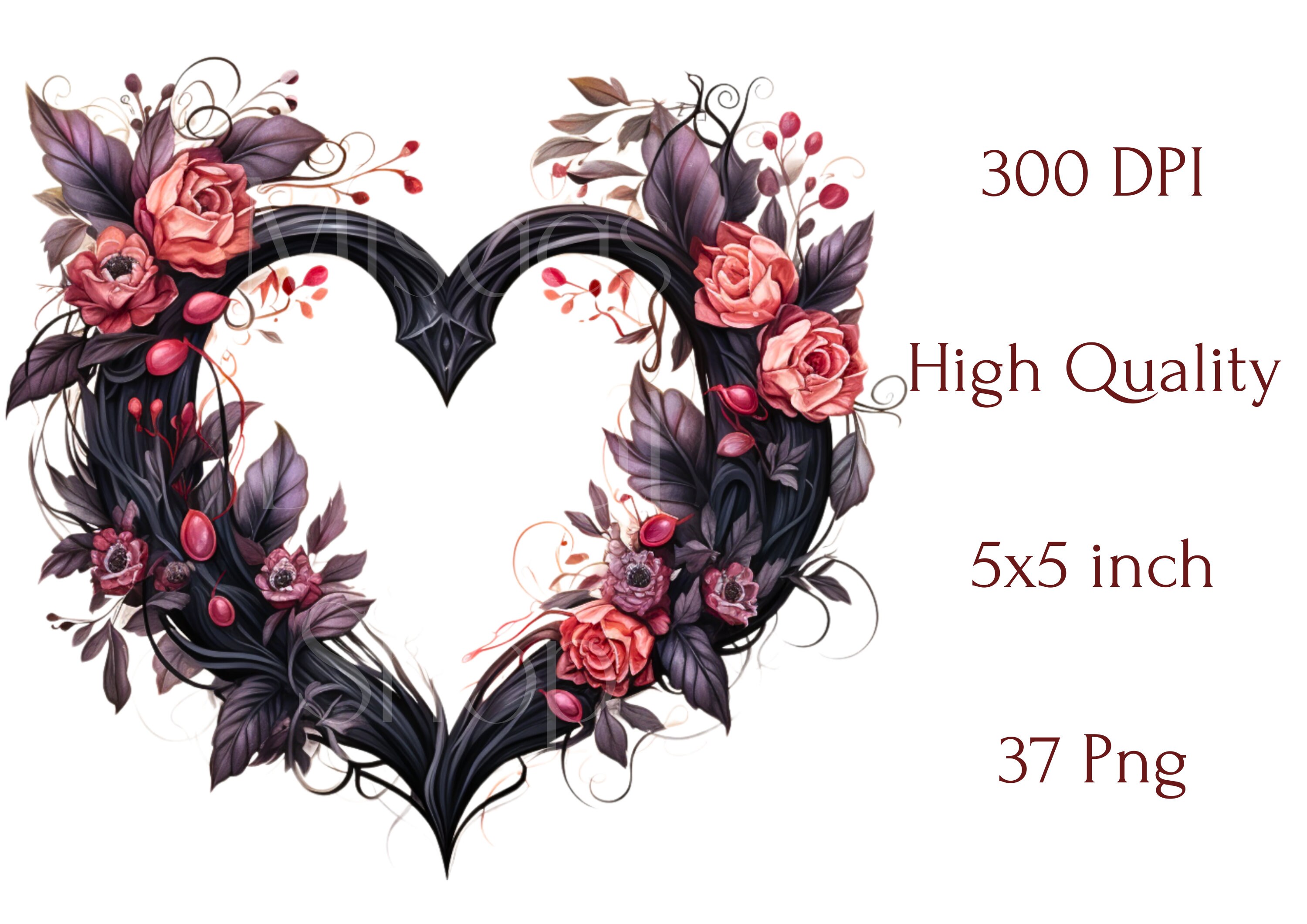Gothic Valentines Day Frame Png Gothic Art Heart Frame Spooky Valentine ...